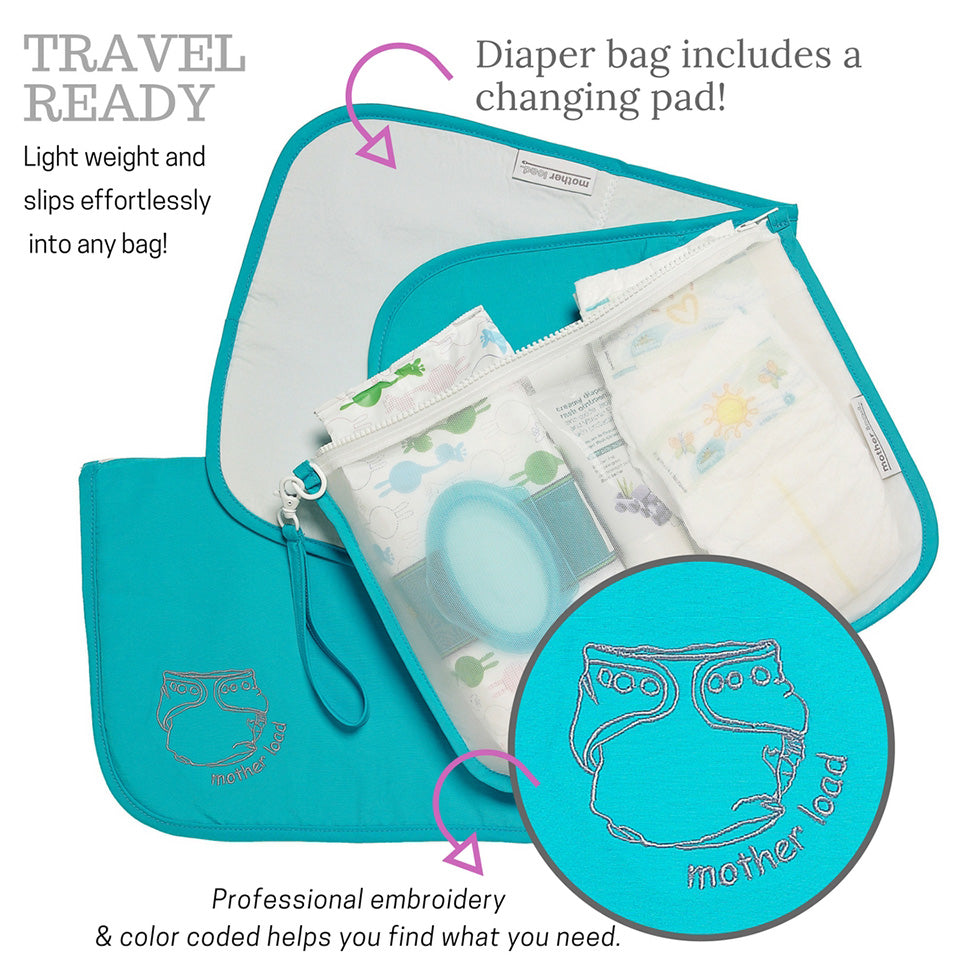 Mother Load Diaper Bag with Diaper Pad